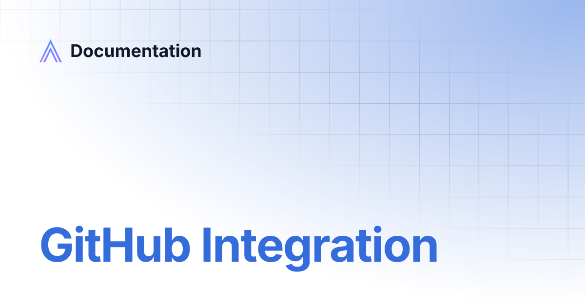 GitHub Integration | Documentation