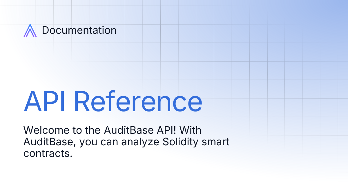 API Reference | Documentation